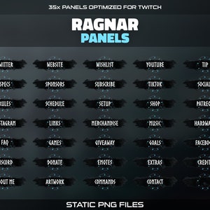 Animated Ragnar Twitch Overlay Package for Streamers | Dark Norse ...