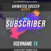 Animated Soccer Twitch Overlay Package for Streamers | White Football ...