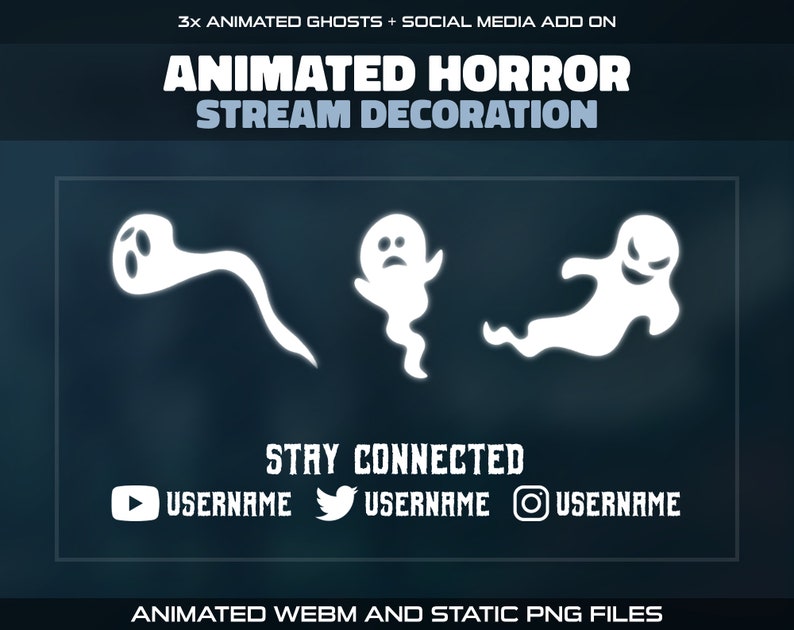 Animated Horror Twitch Screens: Dark Spooky Scary Halloween Stream ...