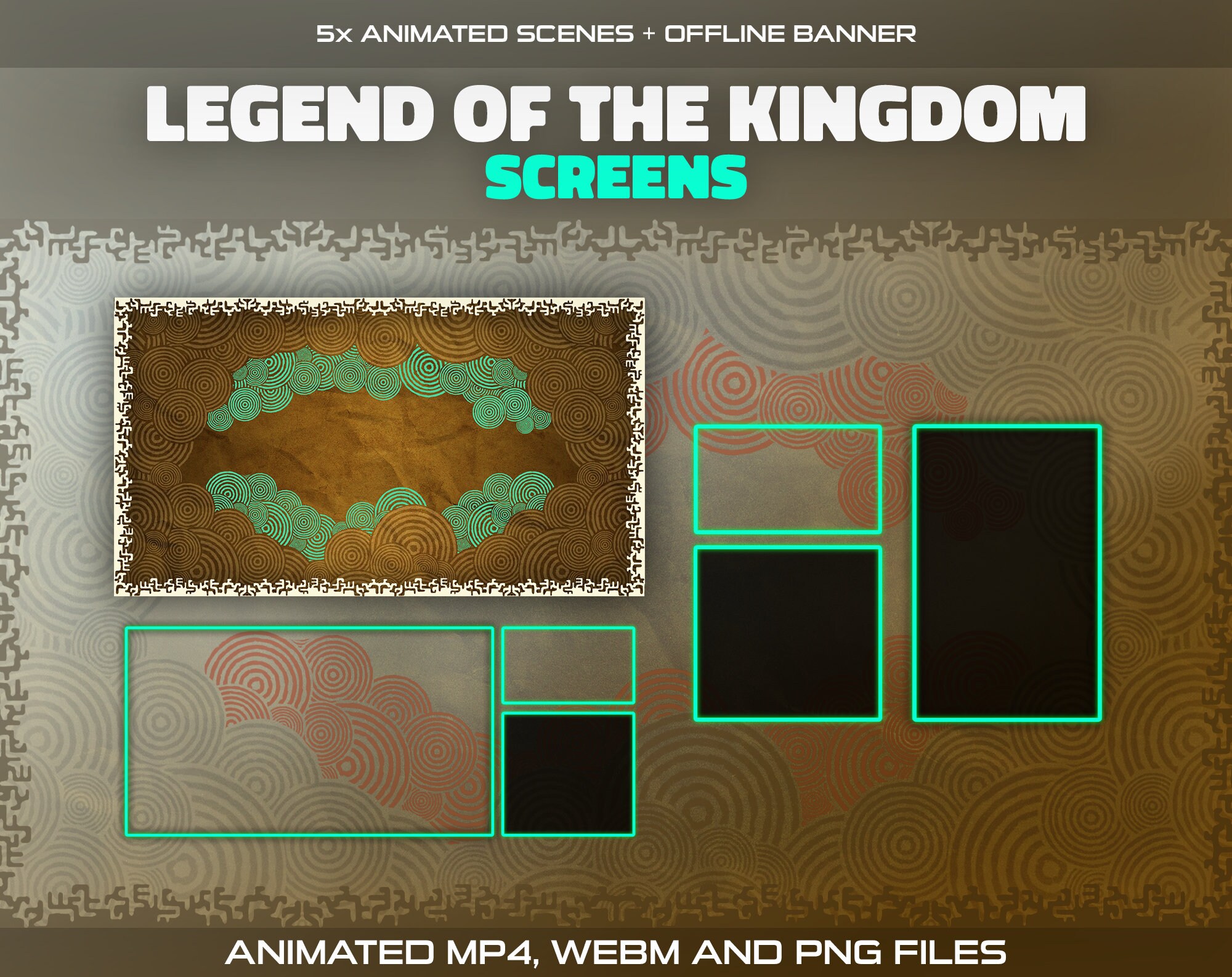 Animated Legend of the Kingdom Twitch Screen Overlays for Streamers ...