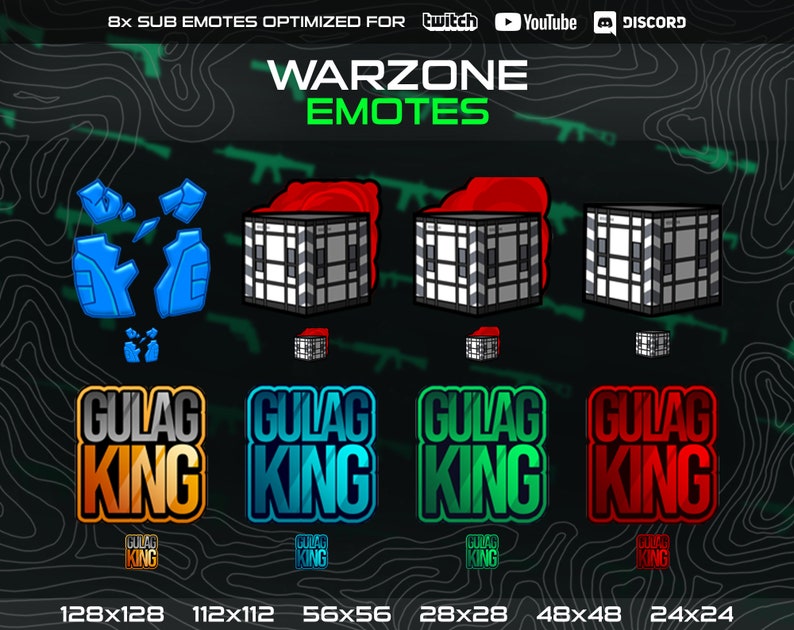 Animated Warzone Twitch Overlay Package for Call of Duty | Etsy
