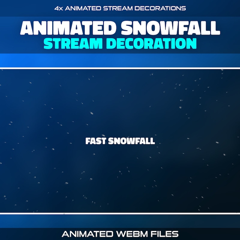 Streamer Overlay Snow - Etsy