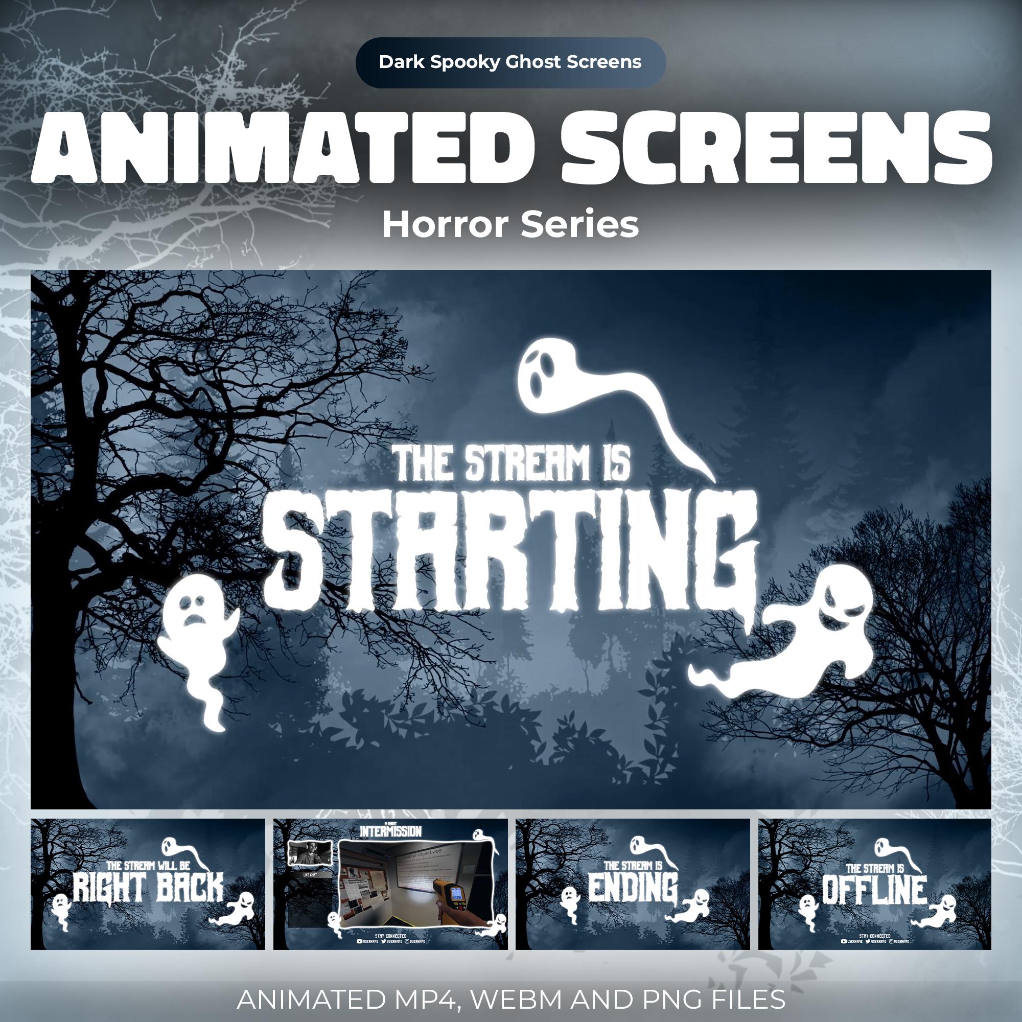 Animated Horror Twitch Overlay Package | Spooky Streamer Set - Etsy