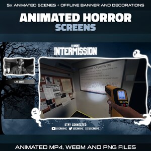 Animated Horror Twitch Screens: Dark Spooky Scary Halloween Stream ...