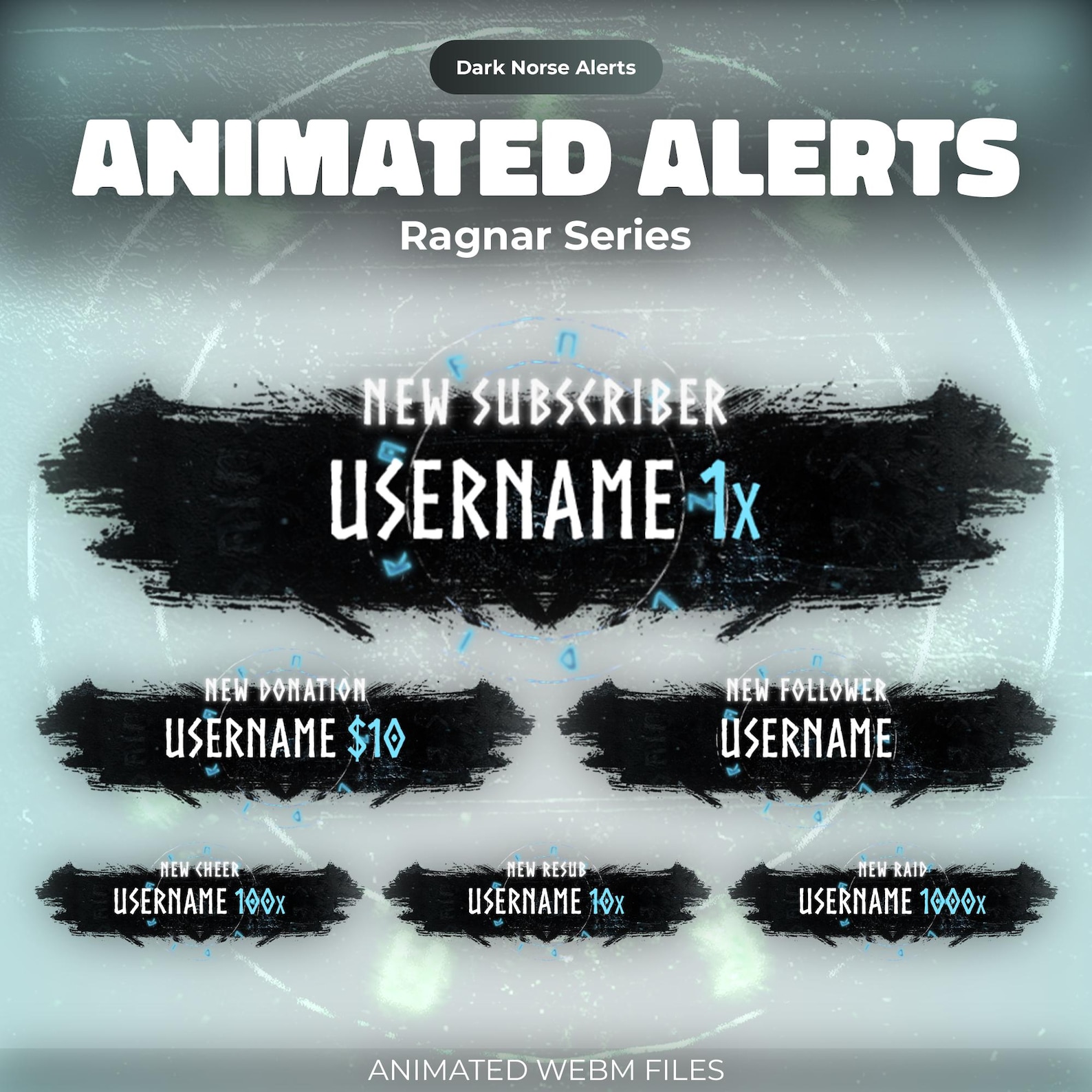 Animated Ragnar Viking Twitch Overlay Package | Norse Streamer Set - Etsy