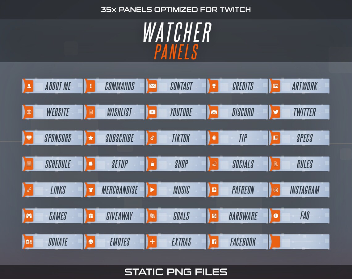 Animated Watcher Twitch Overlay Package for OW2 Streamers Gray Webcam ...