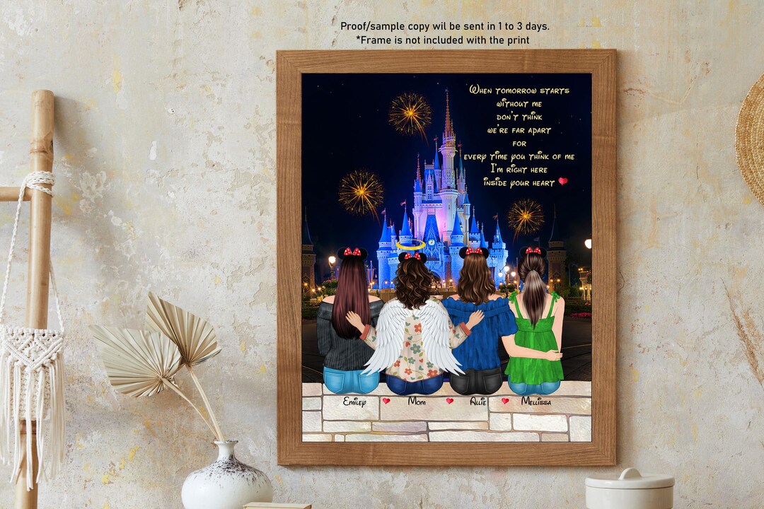 Personalized Disney Memorial Gift for Mom, Loss of Mother Sympathy Gift ...