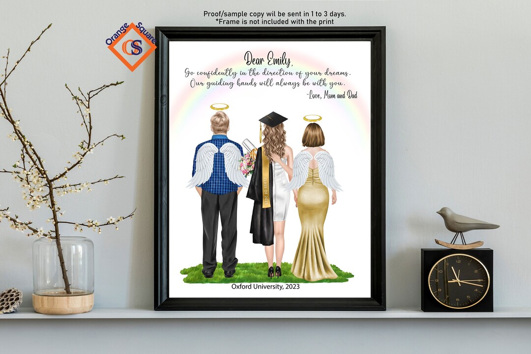 Graduation Gift From Heaven-graduation Memorial Print-graduation ...
