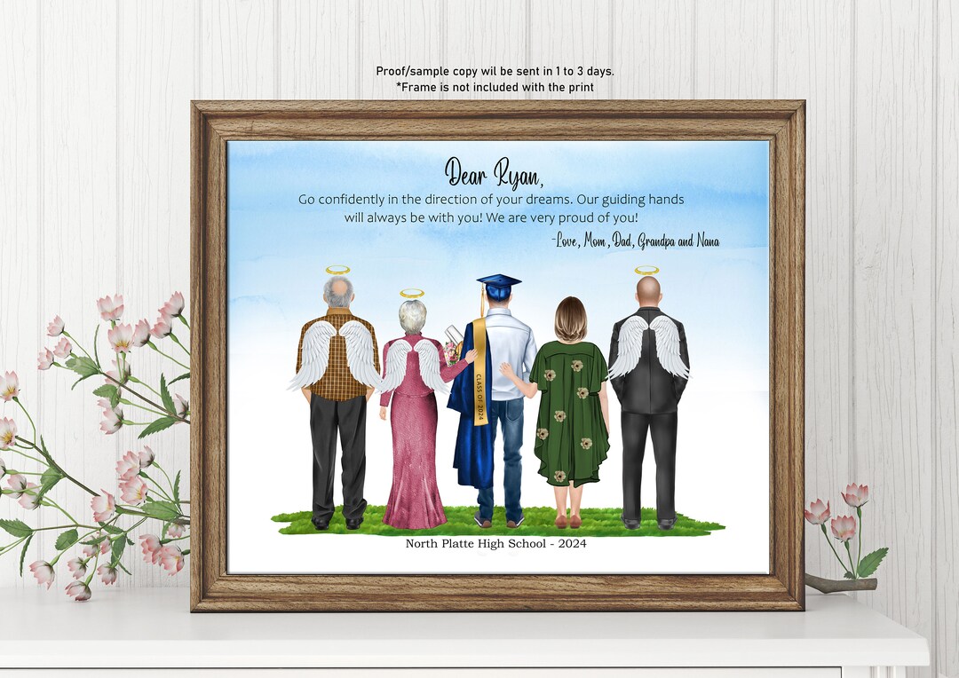 Graduation Memorial, Graduation Son, Frame Family Memorial,grandson ...
