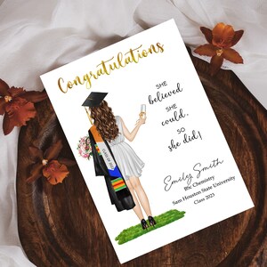 PERSONALIZED GRADUATION Card for Class of 2023 Congratulations Graduate ...