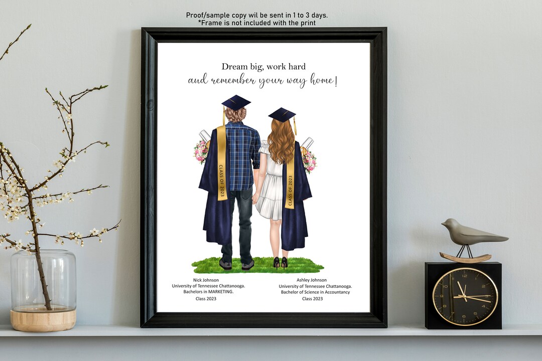 Cousins Graduation Gift, Siblings Graduation, Personalized Graduation ...