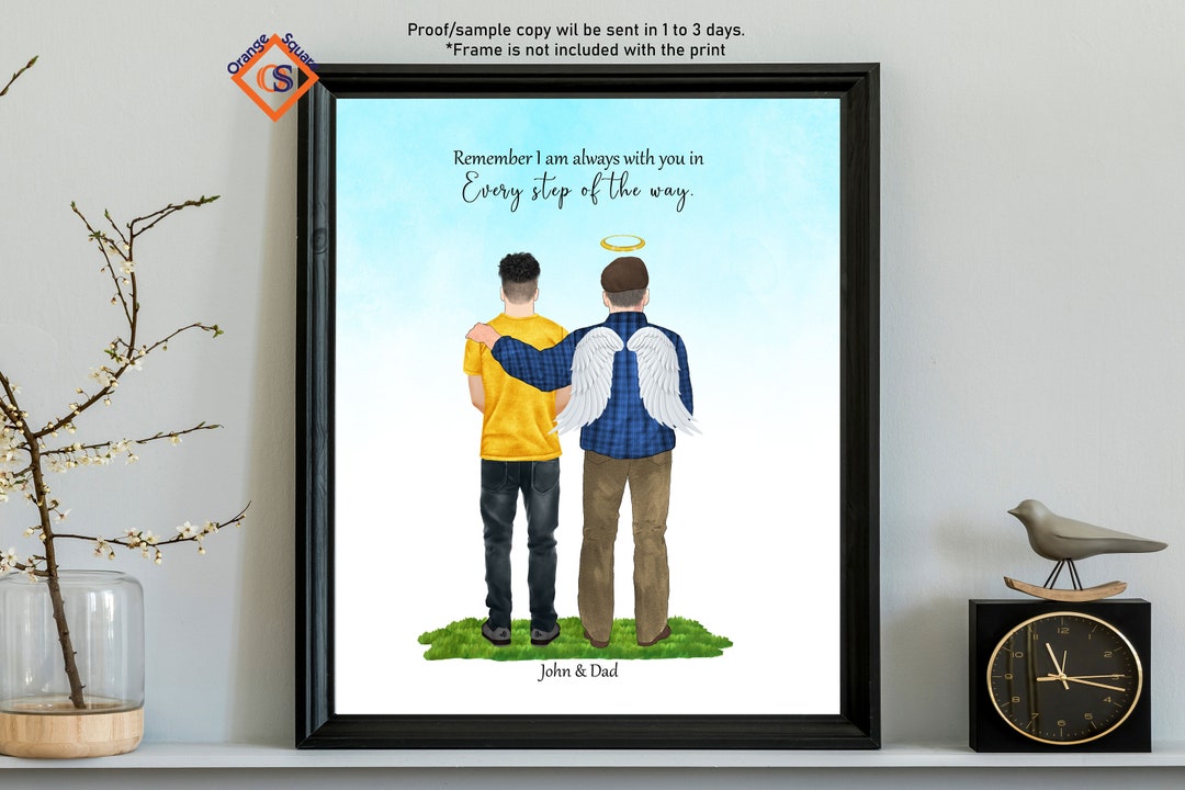 Dad Memorial Gift, DAD MEMORIAL PRINT, Loss of Father, in Loving Memory ...