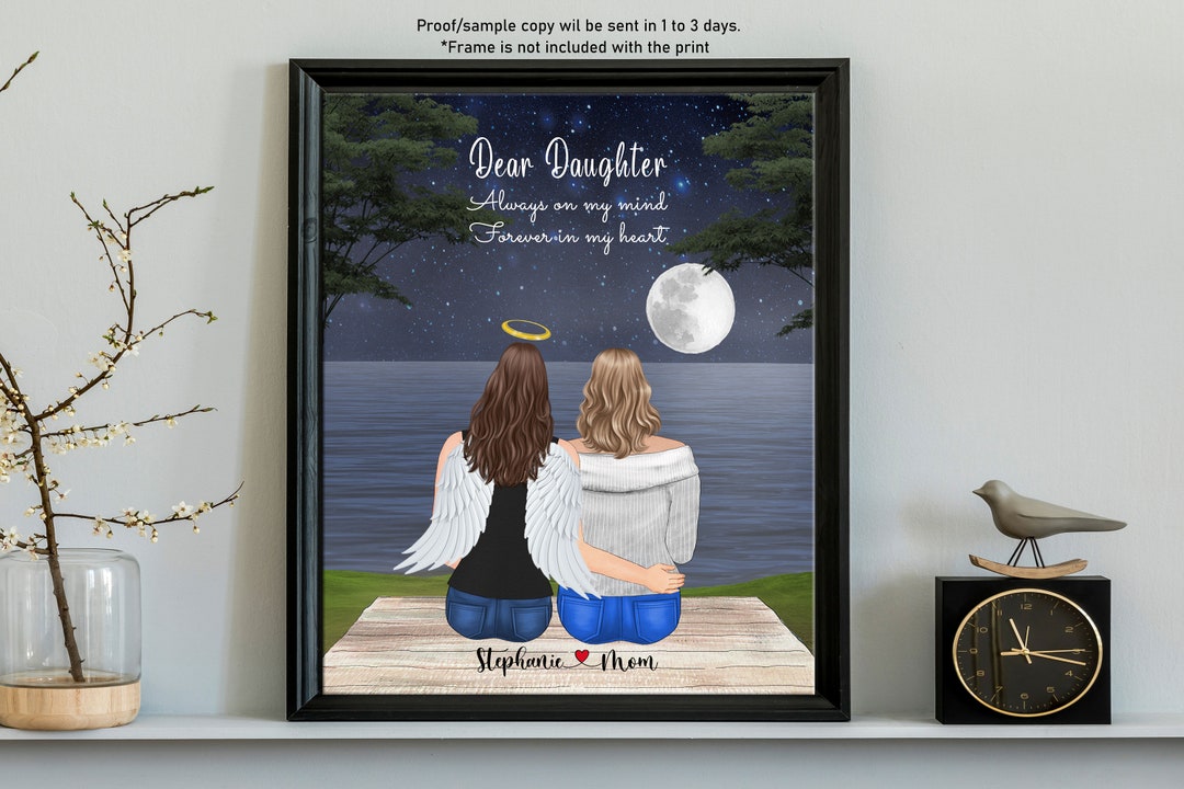 Personalized Daughter Memorial, Daughter Memorial Gift,in Loving Memory ...