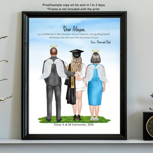 Graduation Gift From Heaven-graduation Memorial Print-graduation ...