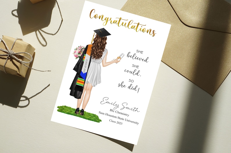 PERSONALIZED GRADUATION Card for Class of 2023 Congratulations - Etsy