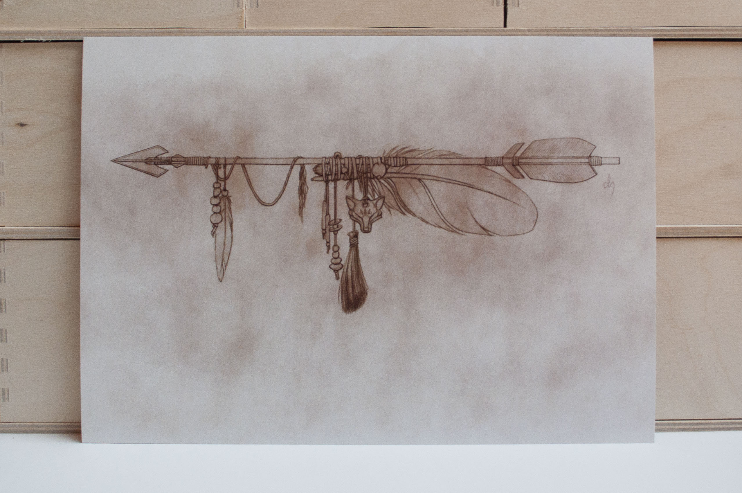 Totem Arrow Source Art Print - Etsy