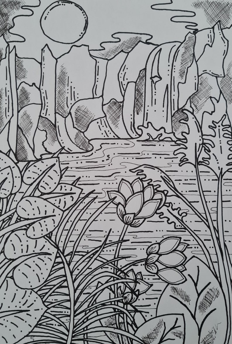 Digital Colouring Pages Printable Digital Colouring & Edit - Etsy