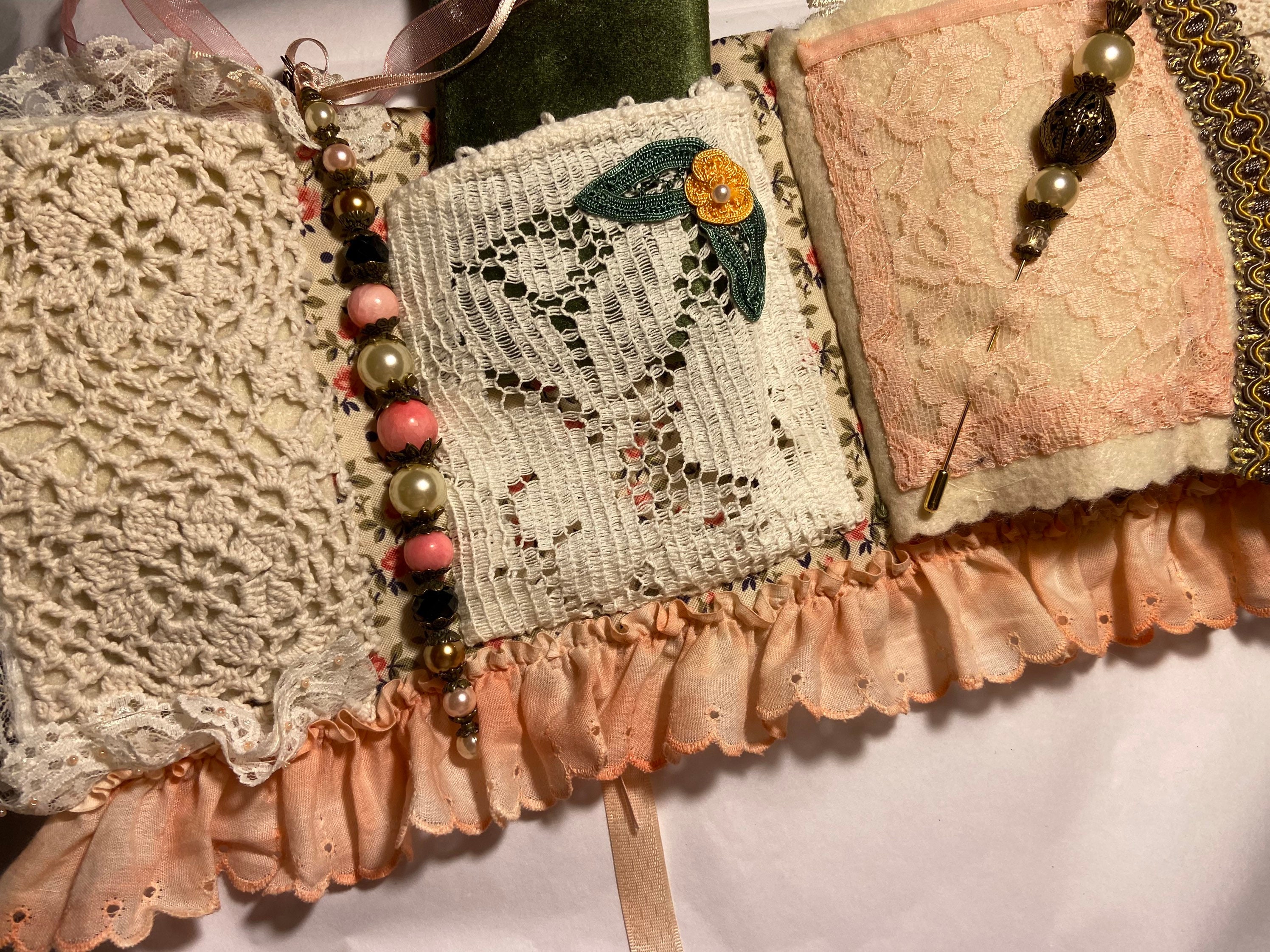 Needle, Lace, Fabric Book,seamstress,birthday,mothers Day, Wedding ...