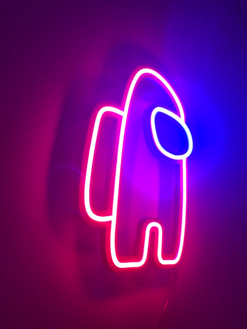 Among Us Impostor Neon Sign Wall Decor Gifts - Etsy Australia