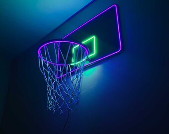 Basketball Hoop Neon - Etsy