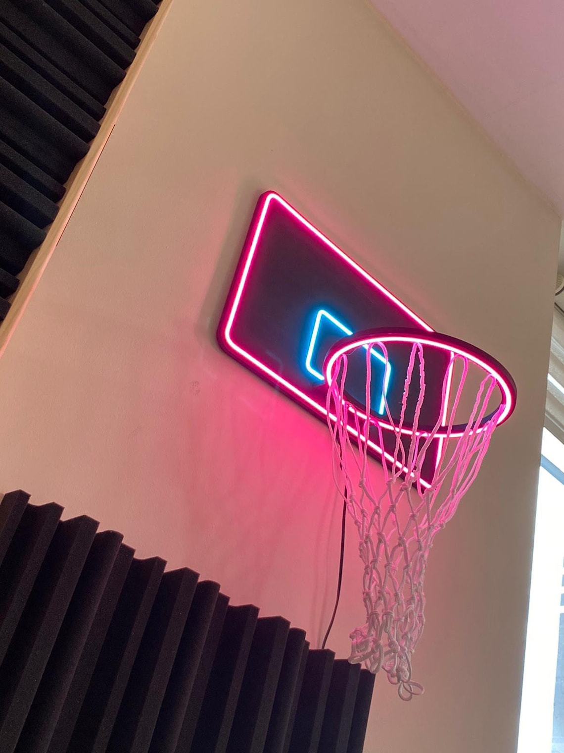 Luxury Neon Basketball Hoop V2 Wall Decor for Hoopers | Etsy