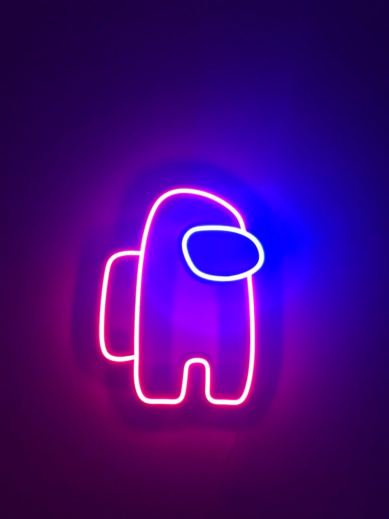 Among Us Impostor Neon Sign Wall Decor Gifts | Etsy