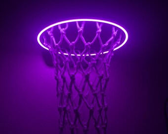Luxury Neon Basketball Hoop V2 Wall Decor for Hoopers | Etsy