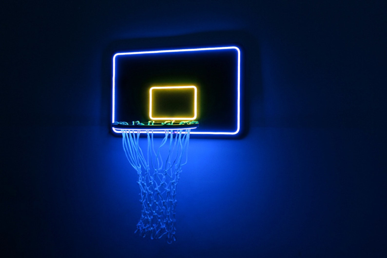 Luxury Neon Basketball Hoop V2 Wall Decor for Hoopers - Etsy