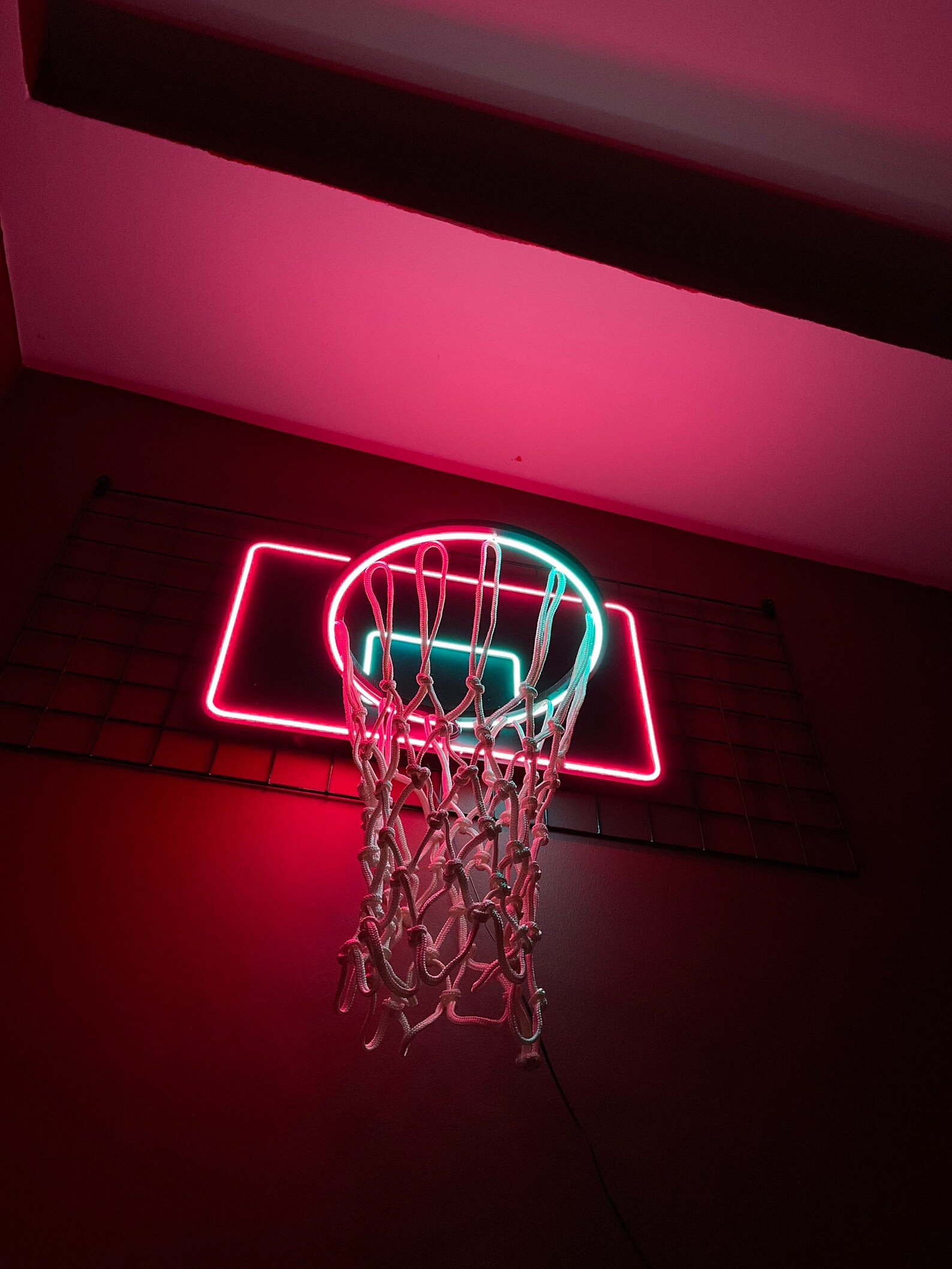 Luxury Neon Basketball Hoop V2 Wall Decor for Hoopers | Etsy