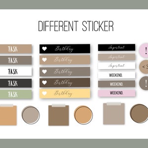 Digital/printable Sticky Notes Minimalistic With Cute Stickers - Etsy