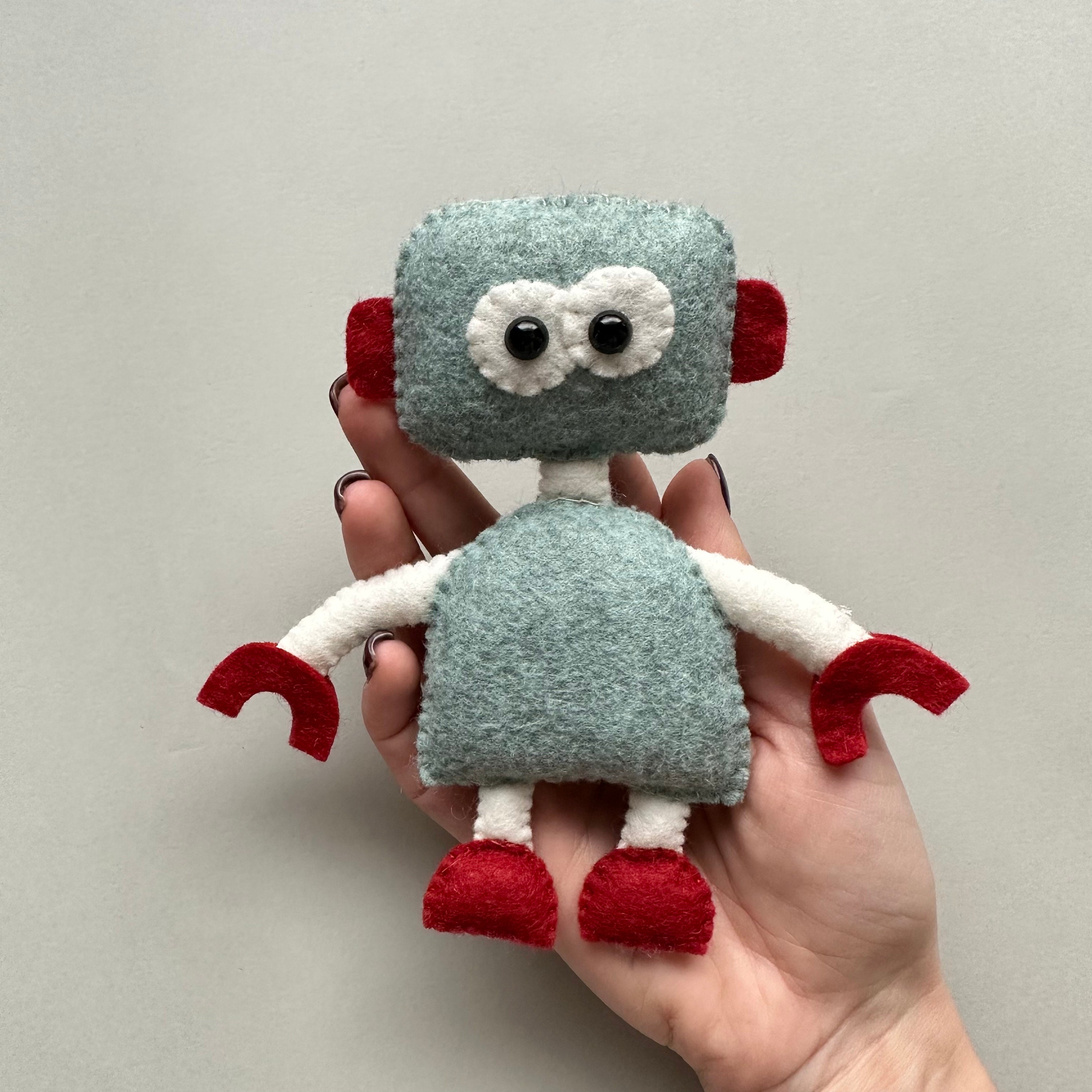 Robot Toy Felt Sewing Pdf Pattern How to Made Stuffed Toy Handmade ...