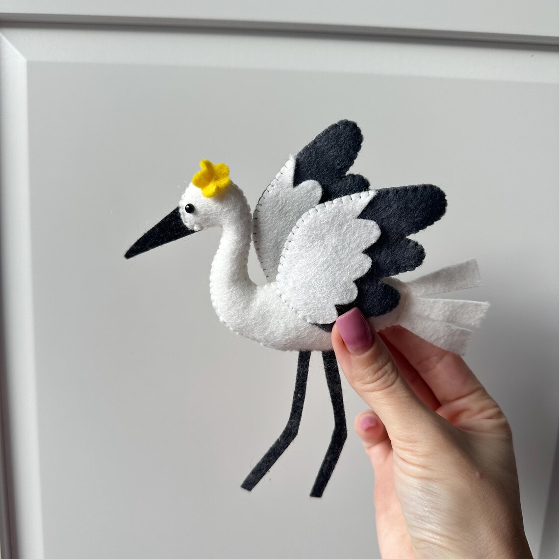Cute Crane Bird Pdf Pattern Felt Animals Ornament Plush Pattern Birds ...