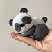 Panda Plush Pdf Pattern Felt Animals Cute Ornament Panda Bear Plushie ...