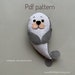 Walrus Pdf Pattern Under the Sea Felt Animals Plush Pattern Baby ...
