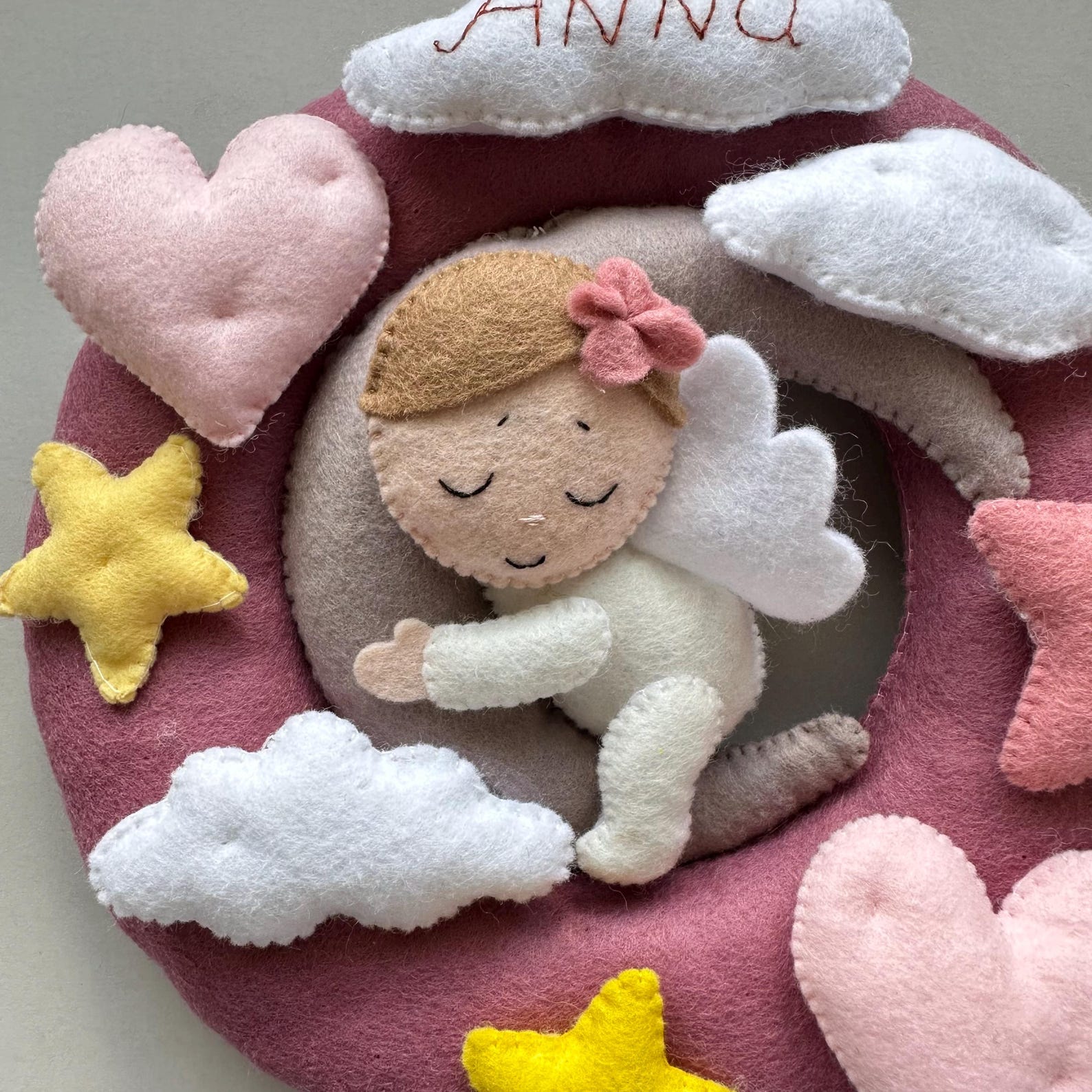 Angel Baby Nursery Name Sign Pdf Pattern Cute Handmade Newborn Name ...