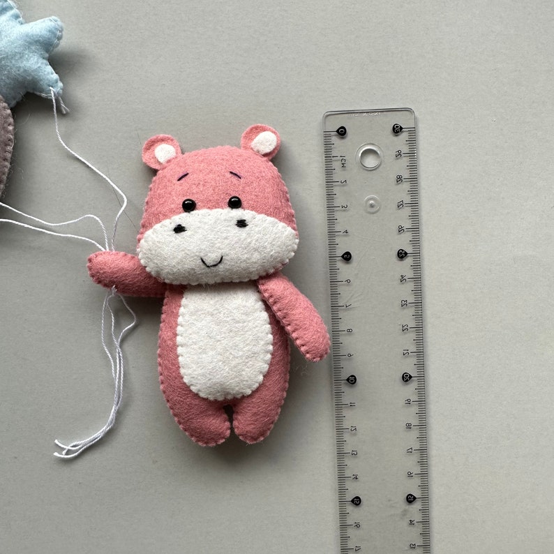 Hippo and Balloons Pdf Pattern Cute Felt Animals Plush Pattern Funny ...