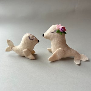 Seal Plush Pattern Felt Sewing Ornament Under the Sea Felt Animals ...