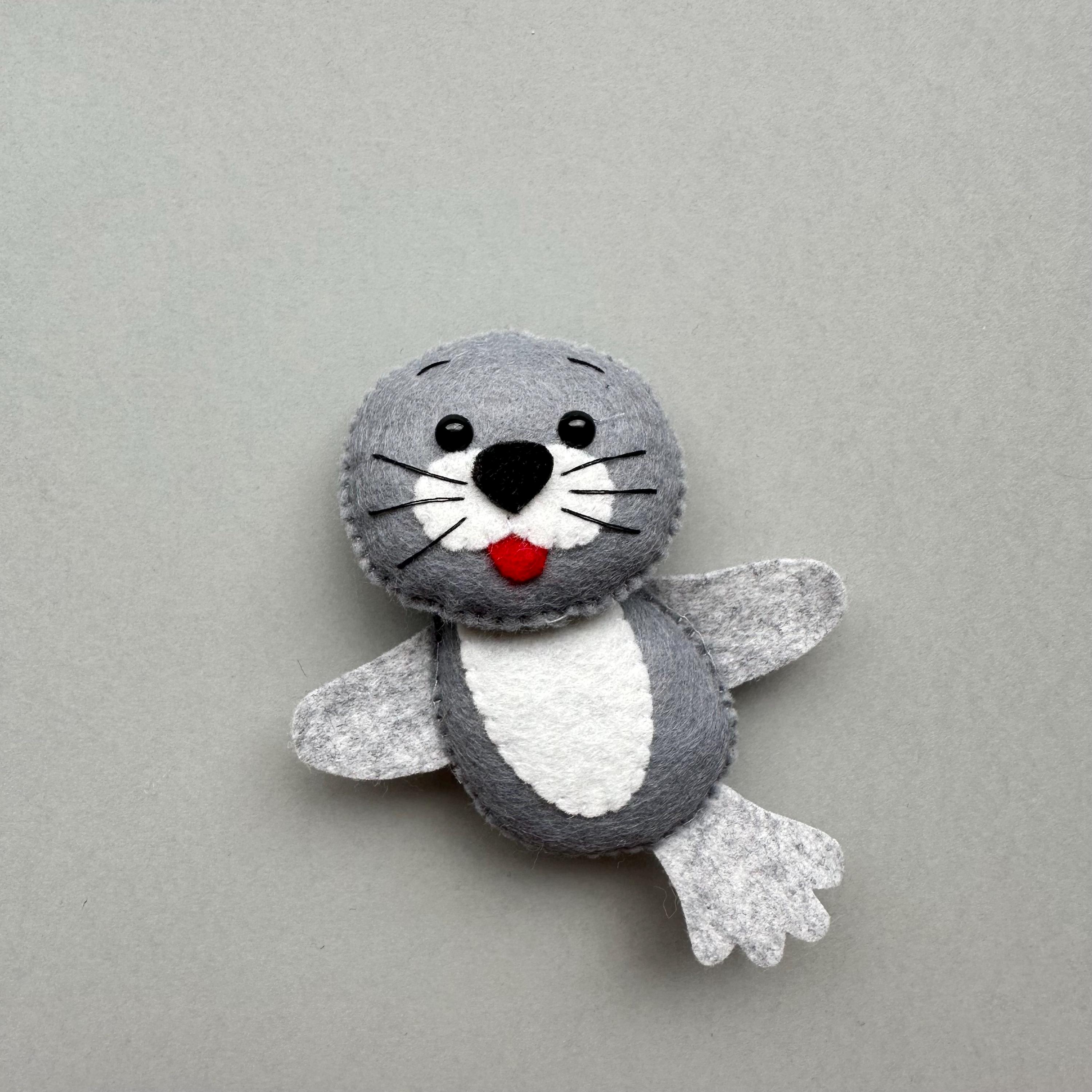 Walrus Ornament Felt Sewing Pdf Pattern Cute Walrus Plush Funny ...