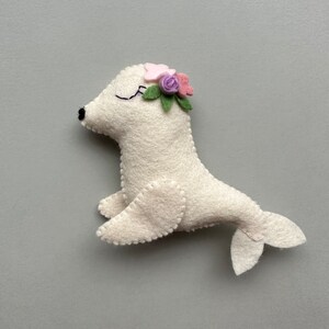 Seal Plush Pattern Felt Sewing Ornament Under the Sea Felt Animals ...