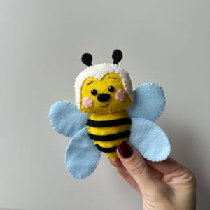 Cute Bee Plush Pdf Pattern Felt Sewing Animals Handmade Insect Bee Toy ...