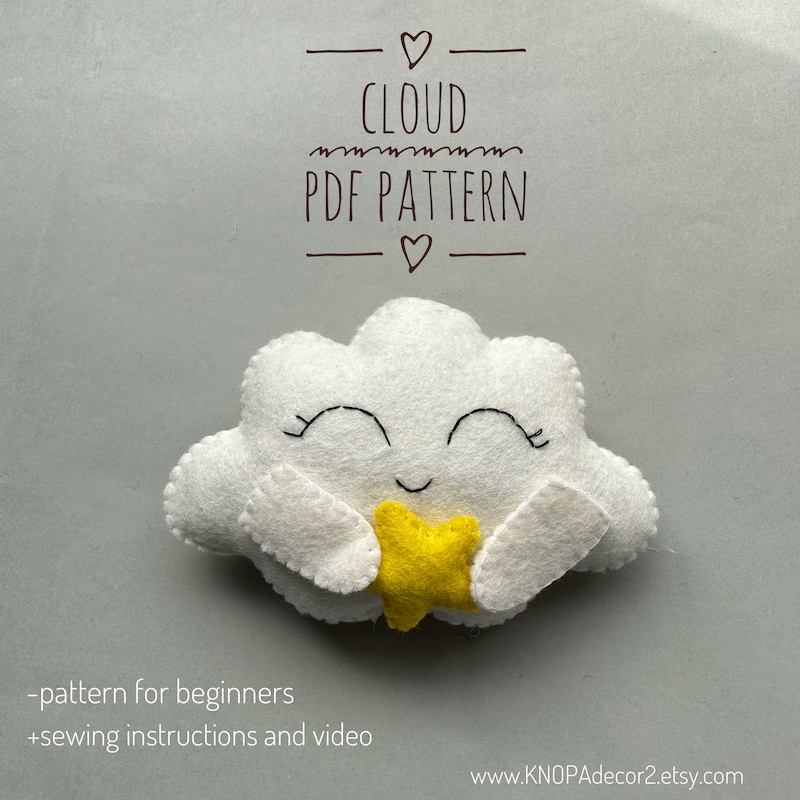 Kawaii Cloud Plush - Etsy
