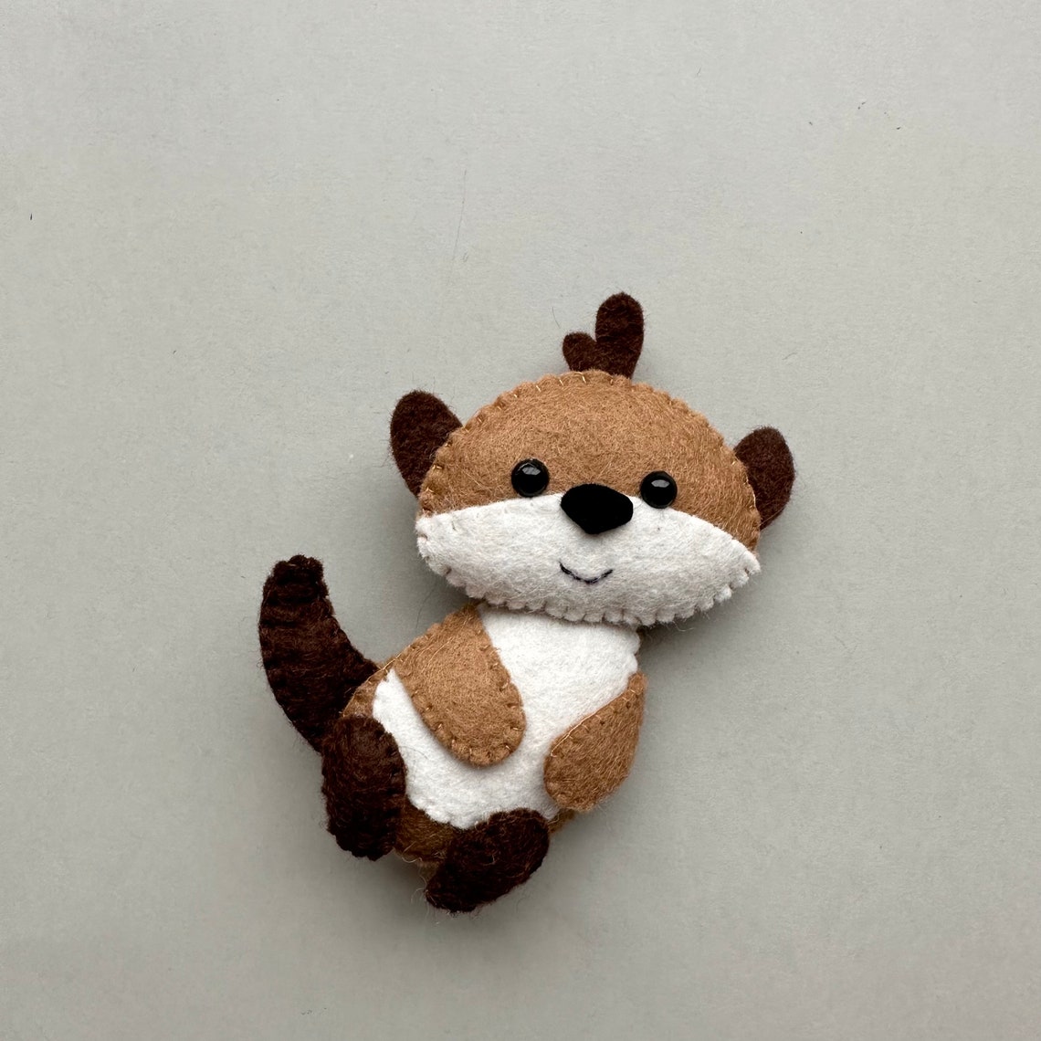 Otter Ornament Felt Sewing Pdf Pattern Otter Plush Funny Ornament ...