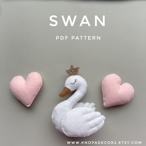 Felt Swan - Etsy