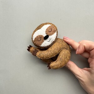 Sloth Plush Pdf Pattern Felt Animals Sloth Ornament Cute Plushie ...