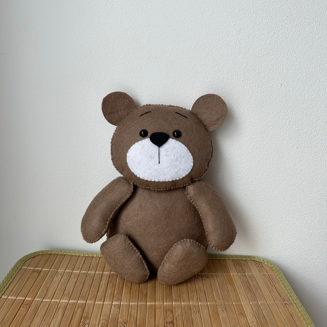 Bear Plush Felt Sewing Pdf Pattern Kawaii Plush Teddy Bear Ornament ...