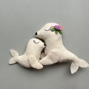 Seal Plush Pattern Felt Sewing Ornament Under the Sea Felt Animals ...