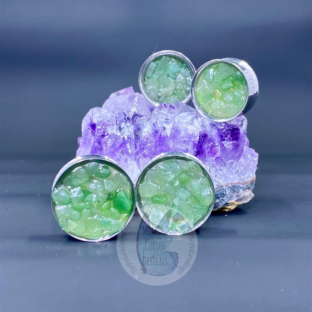 Aventurine Stone * Gauges * Tunnels * Plugs - Etsy