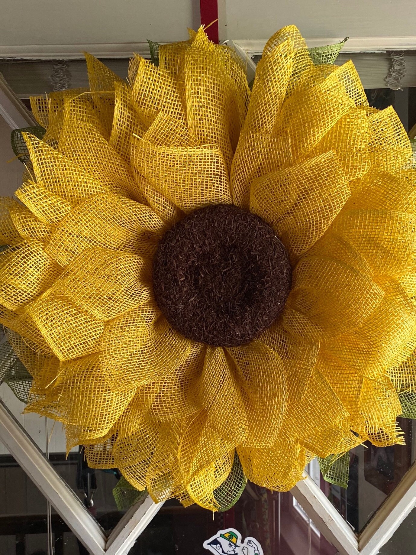 Small Yellow Sunflower Wreath for Decorating - Etsy