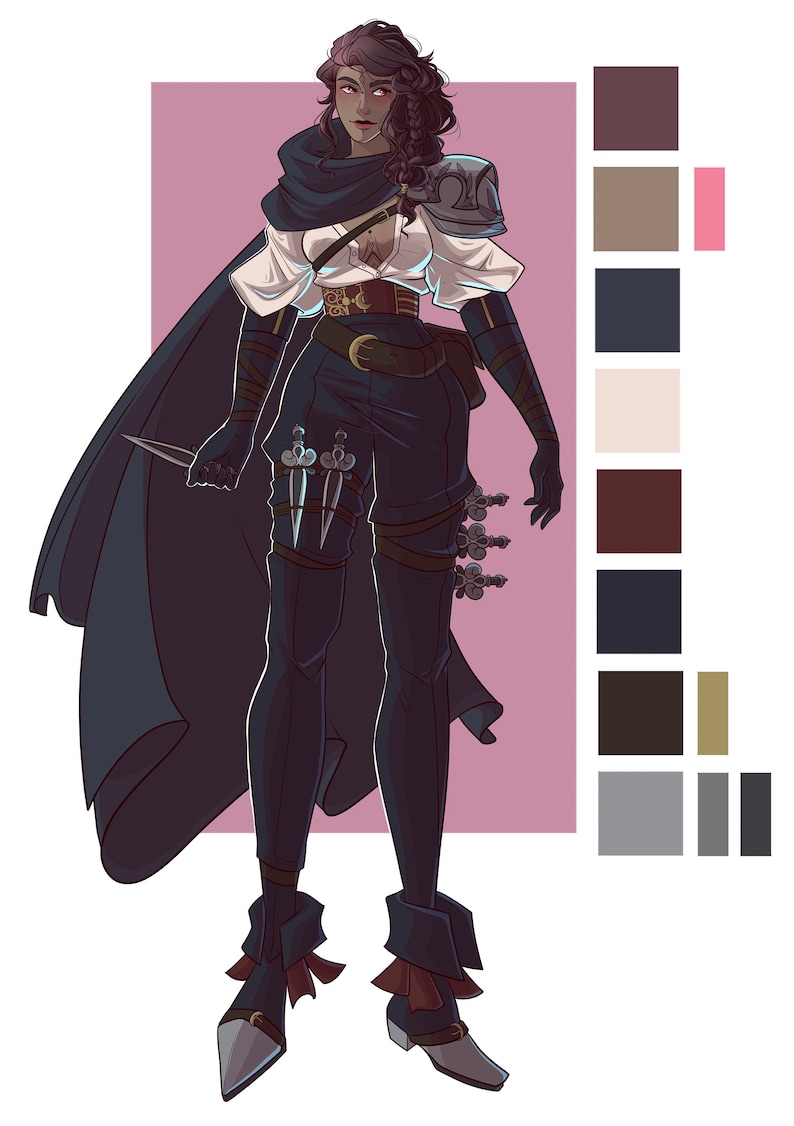 Custom Character Art | Personalized Dnd Character Sheet - Etsy