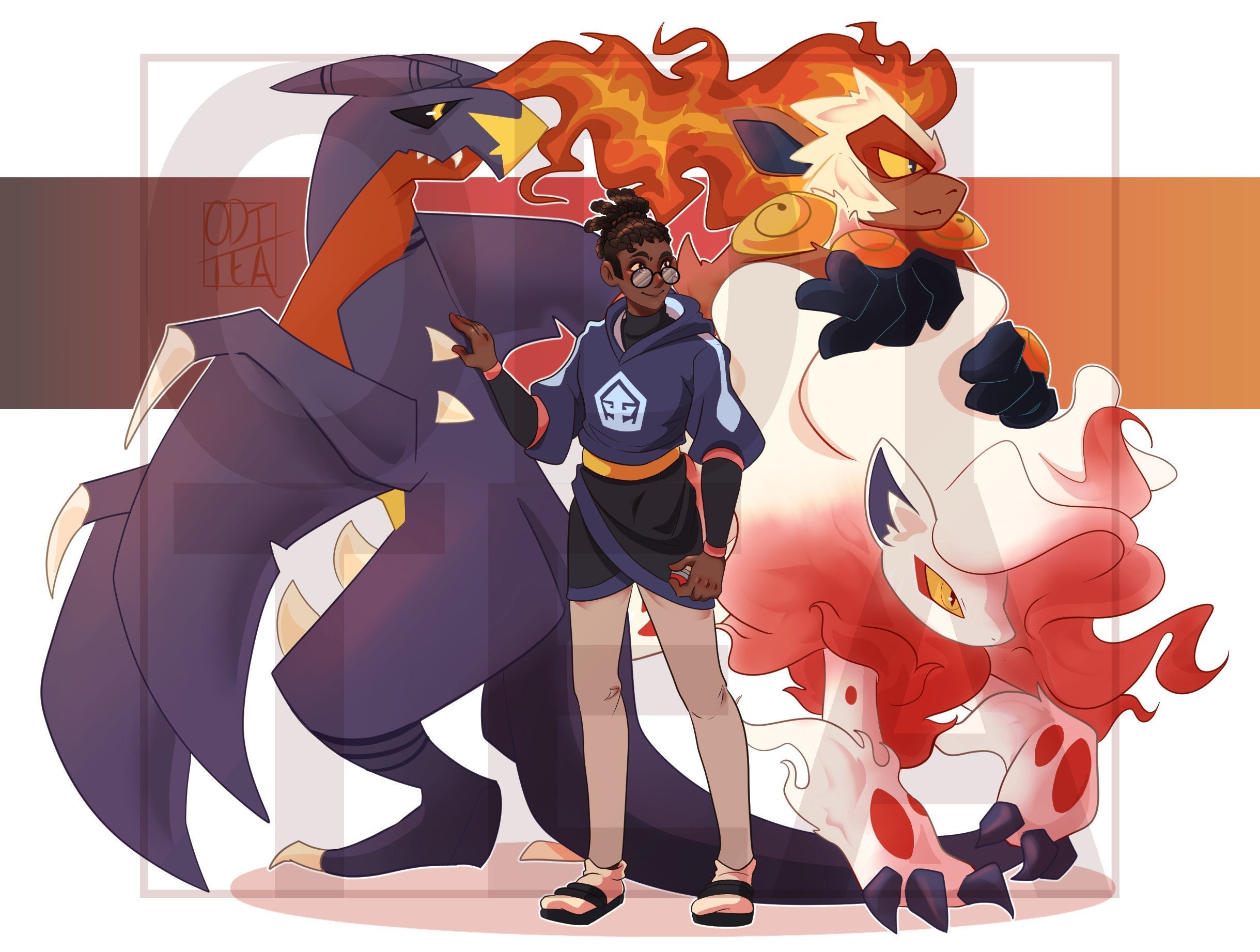 Custom Pokemon Trainer Illustration - Etsy